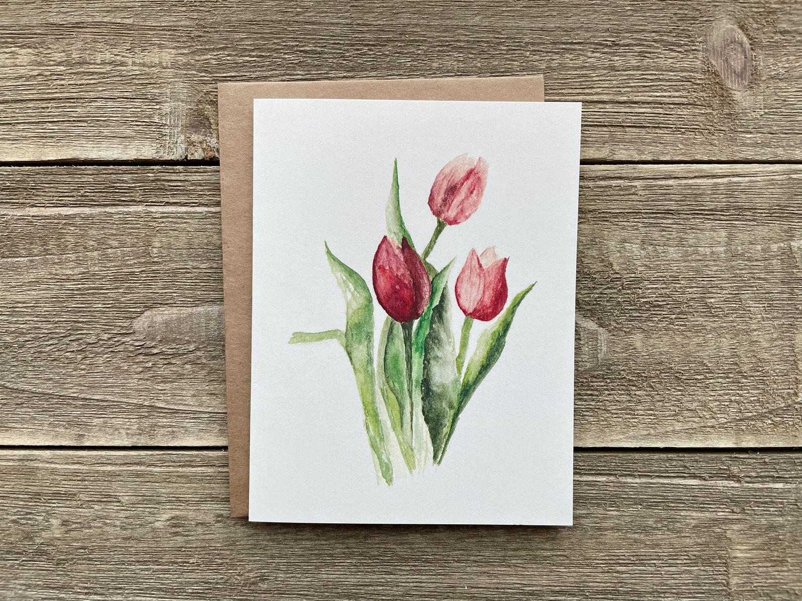 Watercolor Flower Cards Floral Stationery Set of 4 - Etsy