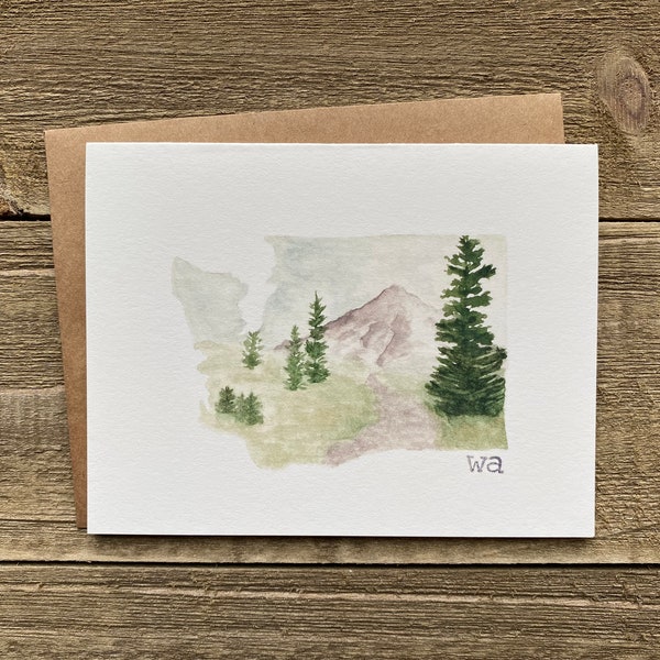 Washington State Greeting Cards - Etsy