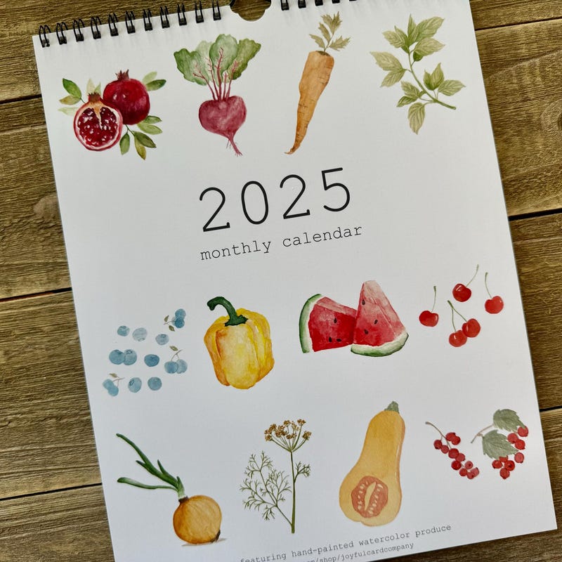 Watercolor Calendar - Etsy