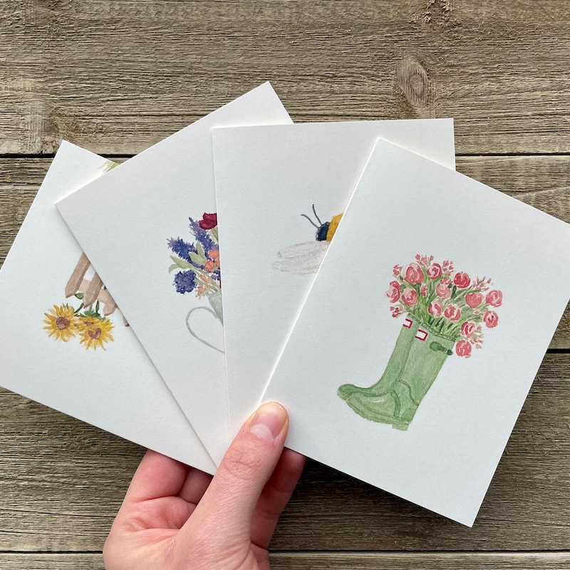 Hand Painted Greeting Cards - Etsy