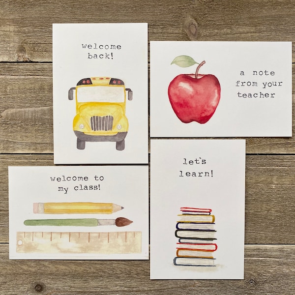 Watercolor Postcards - Etsy