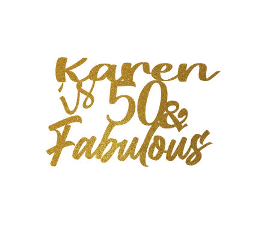 50th Birthday Cake Topper 50th And Fabulous Birthday Cheers Etsy