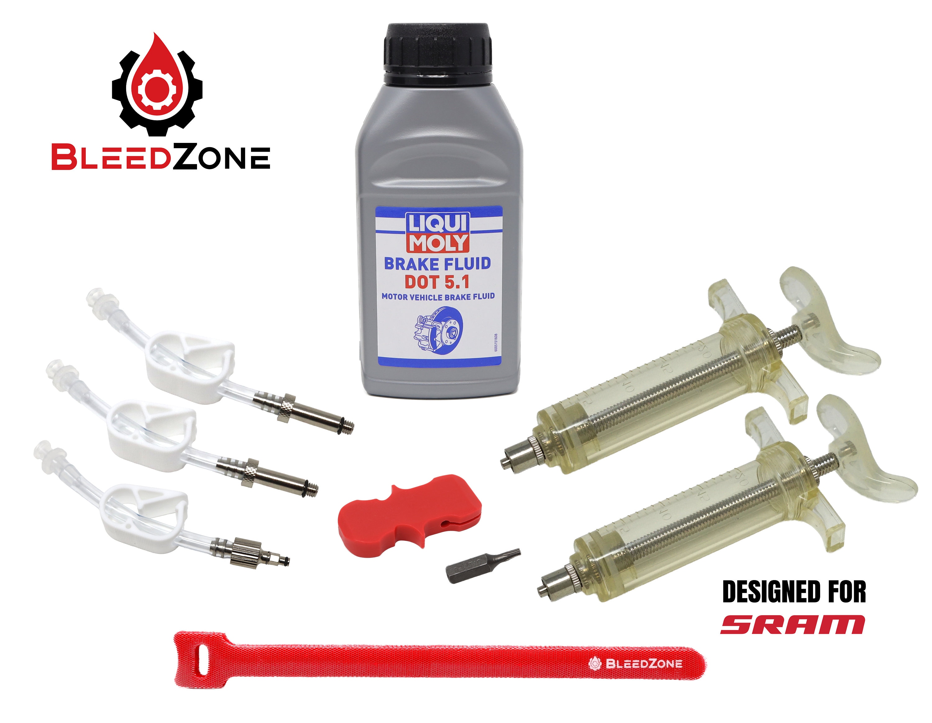 SRAM Brake Bleed Kit With Bleeding Edge Tool + DOT 5.1 Fluid - Pick ...