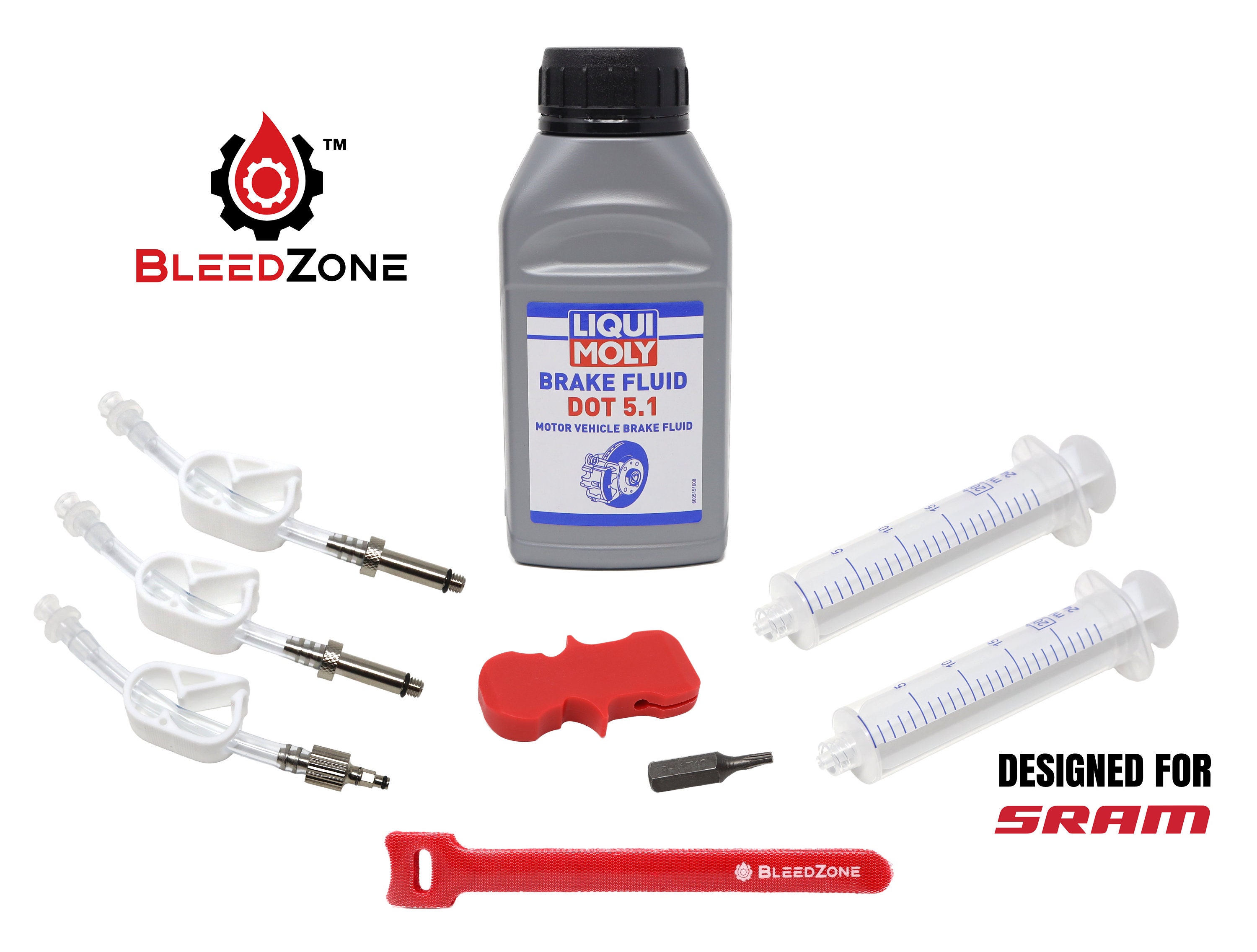 SRAM Brake Bleed Kit With Bleeding Edge Tool + DOT 5.1 Fluid - Pick ...