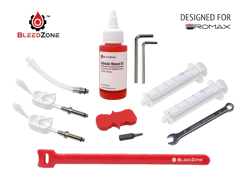 Bleedzone Bleed Kit for Promax Hydraulic Disc Brakes With Mineral Oil ...