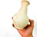 Sandstone Coloured Pottery Vase, Long Neck Vase, Handmade Pottery Vase ...