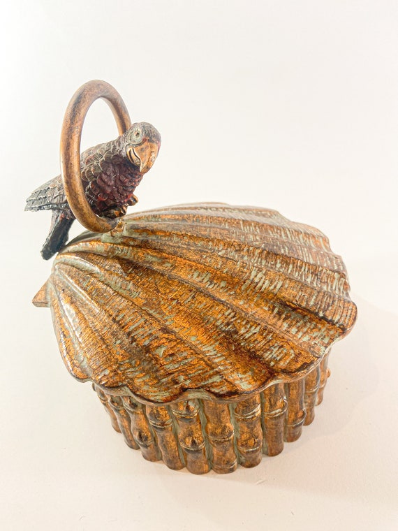 Parrot Shell Jewellery Box, Trinket Box, Vintage Porc… - Gem