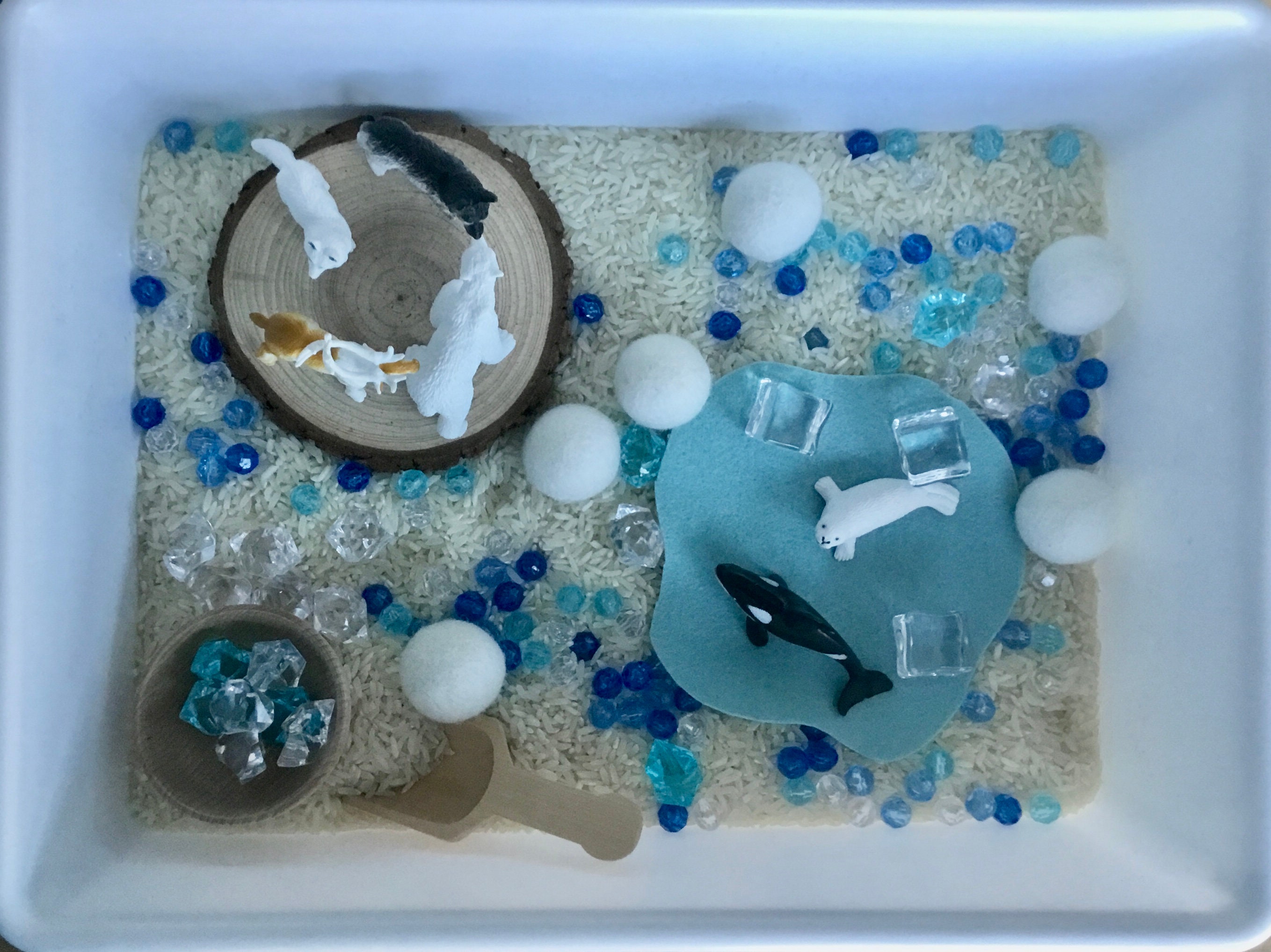 Winter Animals Sensory Bin/artic Themed Sensory Kit/winter Loose Parts ...