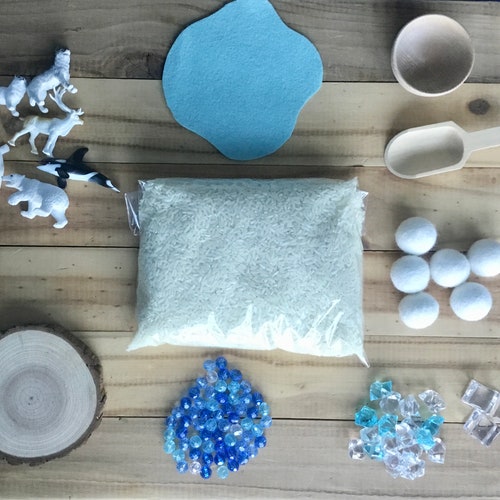 Learning & School Toys & Games Toys Winter Sensory Rice Kit etna.com.pe