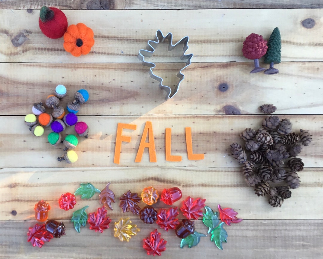 Fall/autumn Sensory Bin/seasons Play Kit/playdoh Kit/preschool Play ...