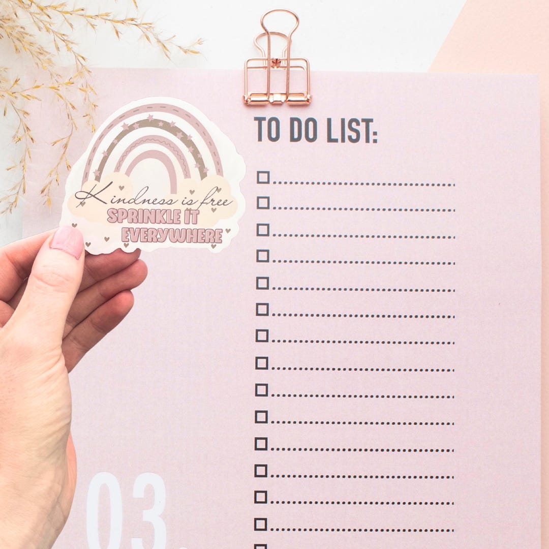 Die Cut Vinyl Sticker - Positive Quote Sticker - Laptop/notebook ...