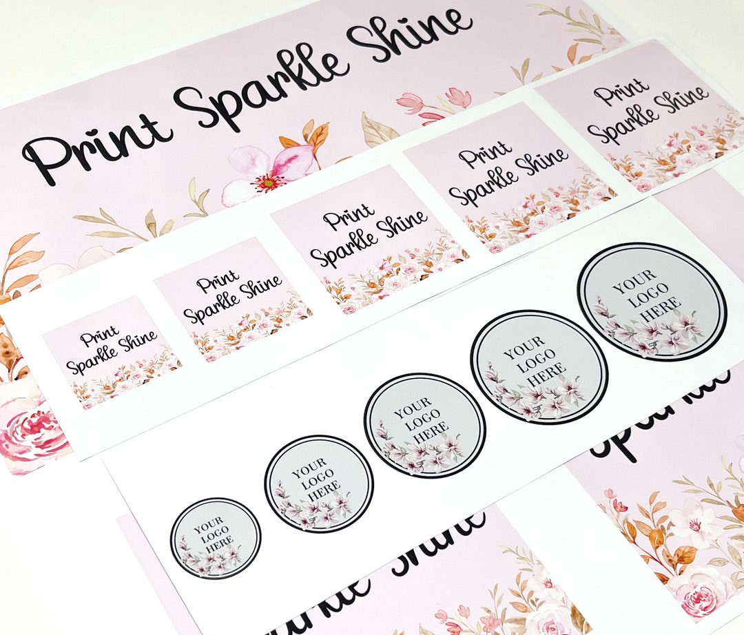 Round Circle/square/rectangle Logo Stickers - Custom Logo Stickers - Etsy
