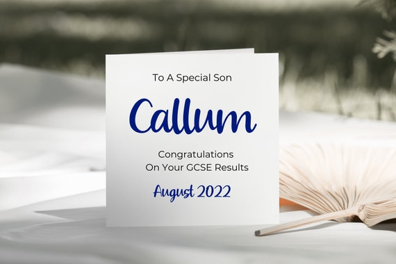 Personalised GCSE Card Congratulations GCSE Card to A - Etsy