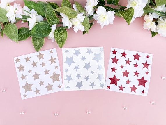 X20 Stars Vinyl Stickers for Arts and Crafts Notebooks - Etsy