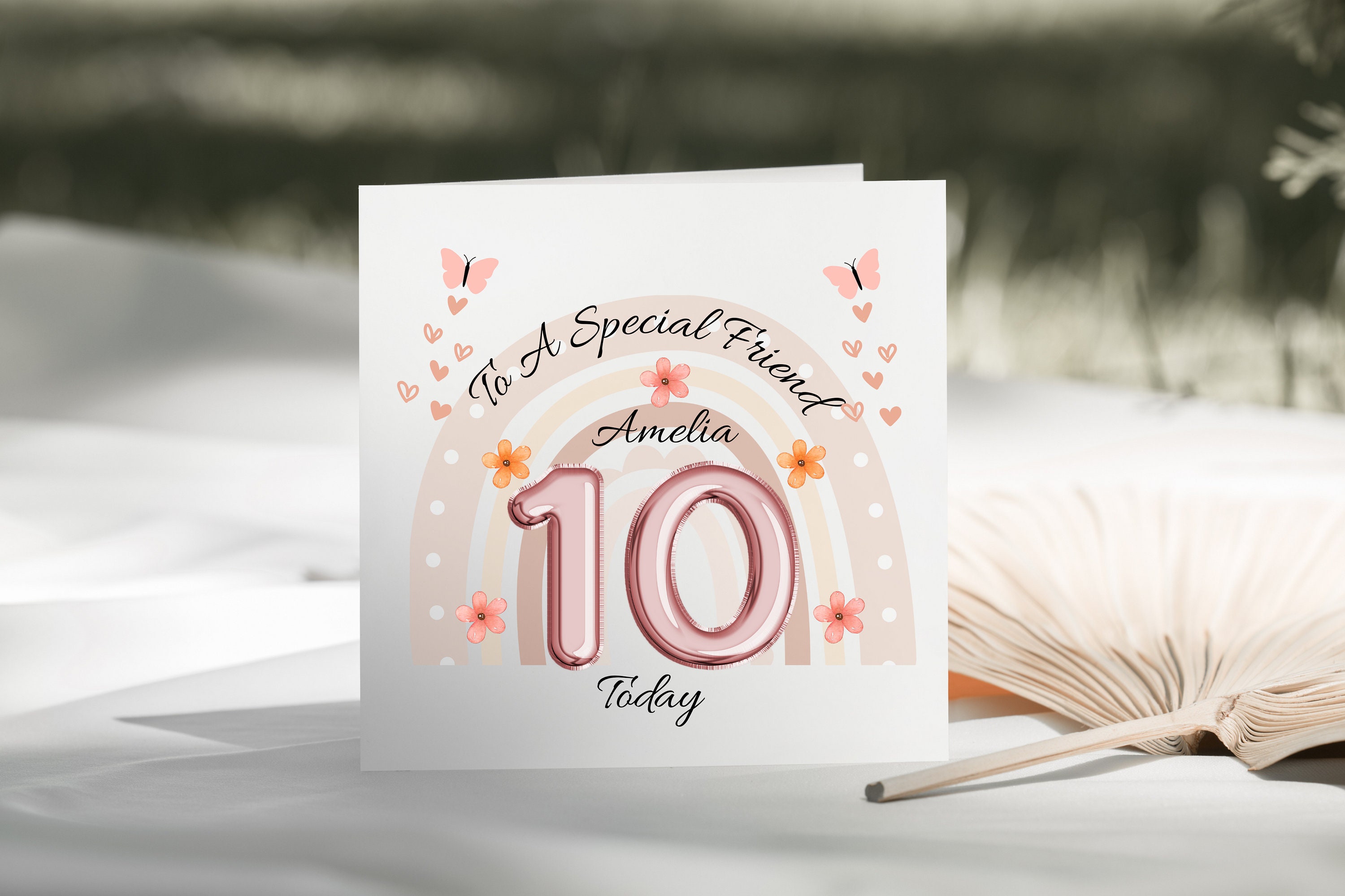 10th Birthday Card for Daughter/granddaughter/niece/goddaughter/friend ...