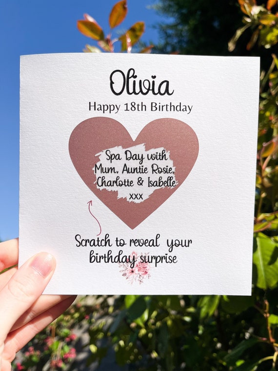 Surprise Reveal Card Scratch Reveal Card Personalised | Etsy