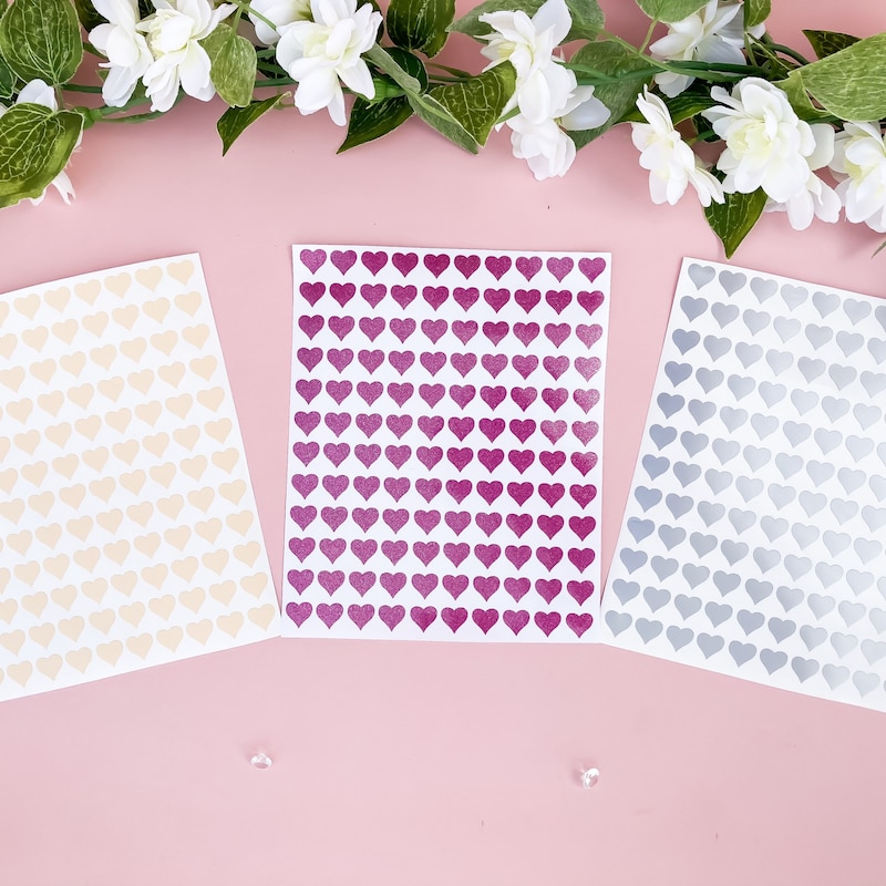 Wedding Heart Stickers - Etsy