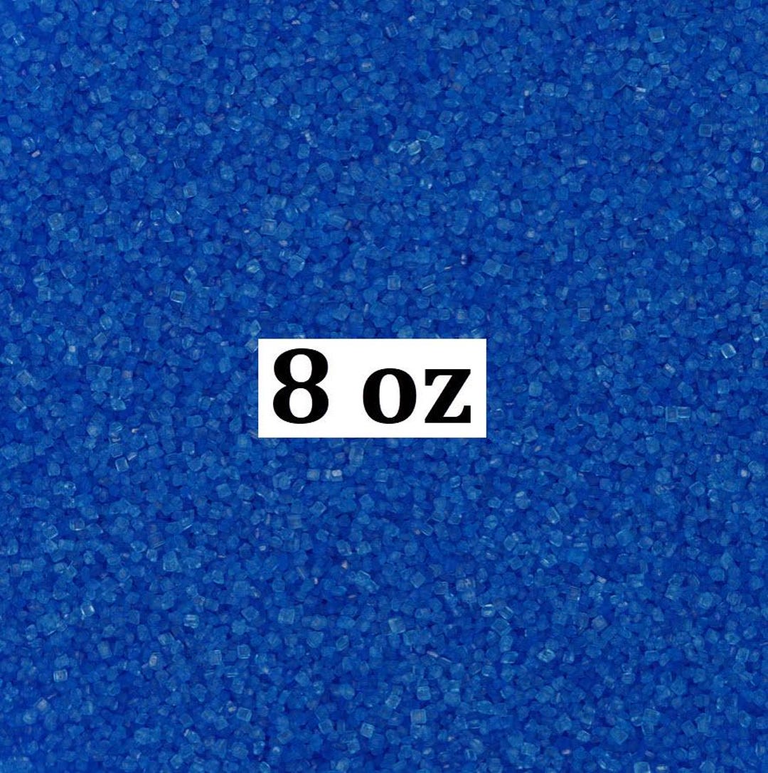Royal Blue Sugar Crystals - Royal Blue Sprinkles - 8 Ounces ...