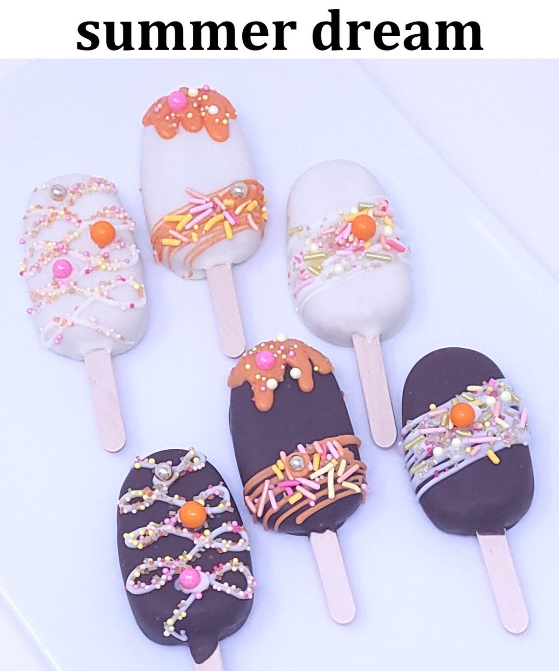 12 Cakesicles (choose Your Theme/colors - Rainbow, Ocean, Etc) - Etsy