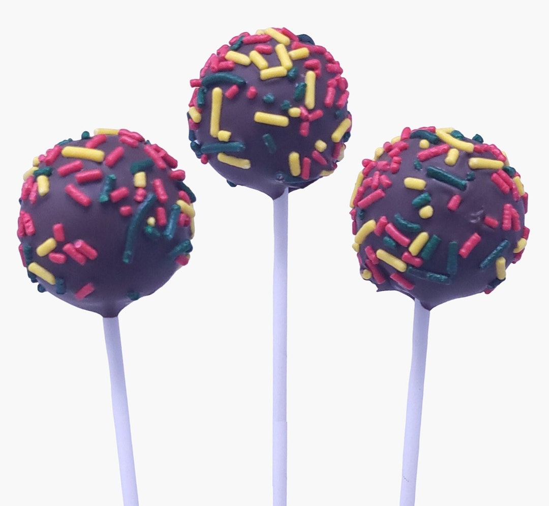 12 Cake Pops - Back to School Sprinkles - Etsy