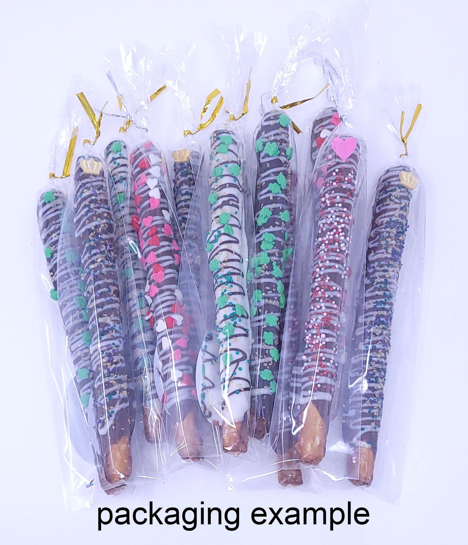 12 Spring or Easter Chocolate Covered Pretzel Rods - Etsy