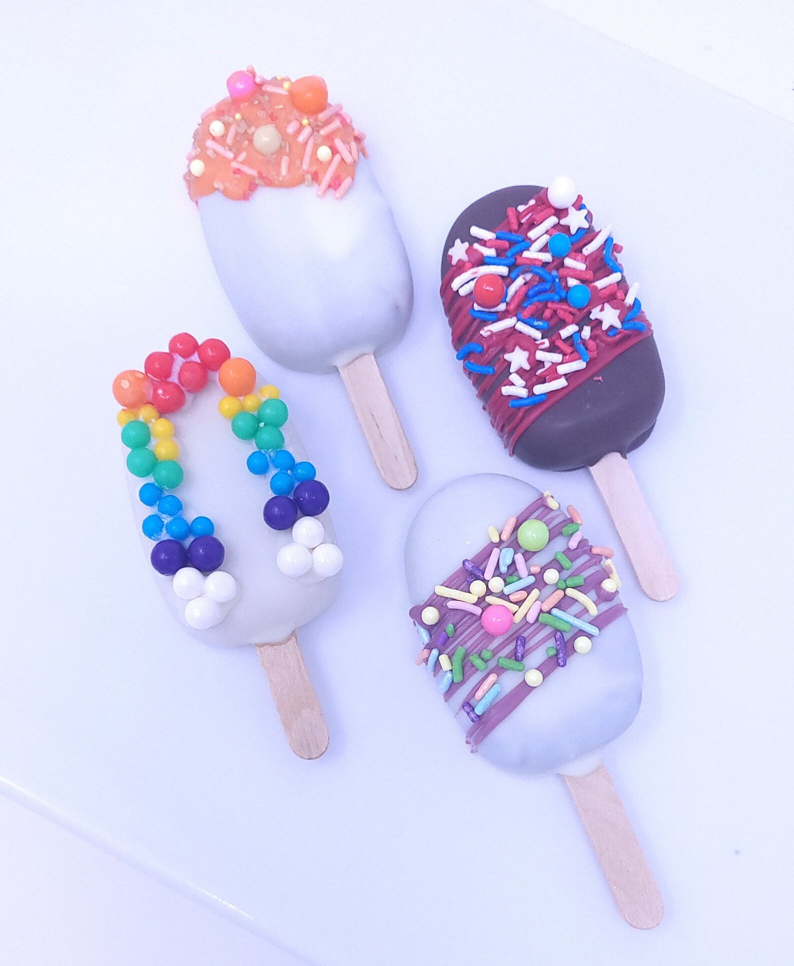 12 Cakesicles (choose Your Theme/colors - Rainbow, Ocean, Etc) - Etsy