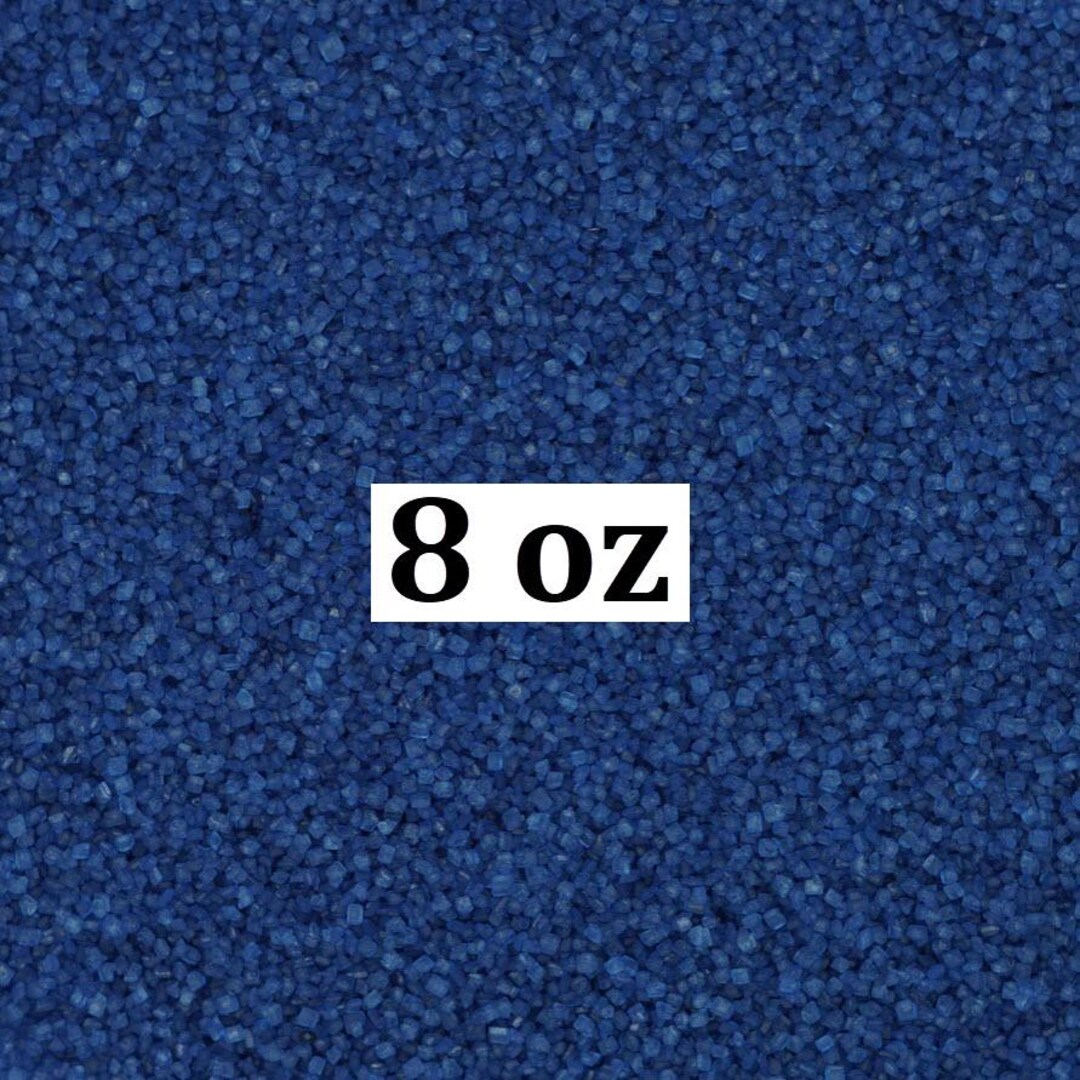 Navy Blue Sugar Crystals - Navy Blue Sprinkles - 8 Ounces - Decorating ...
