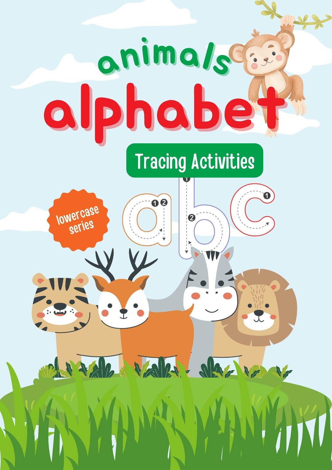 Animal Alphabet Worksheet - Etsy