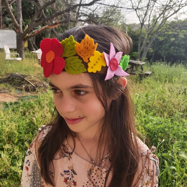 Felt Flower Crown - Etsy