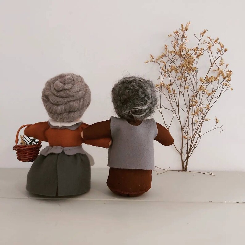 Grandpa and Grandma Dolls | Waldorf Storytelling Dolls | Grandfather ...