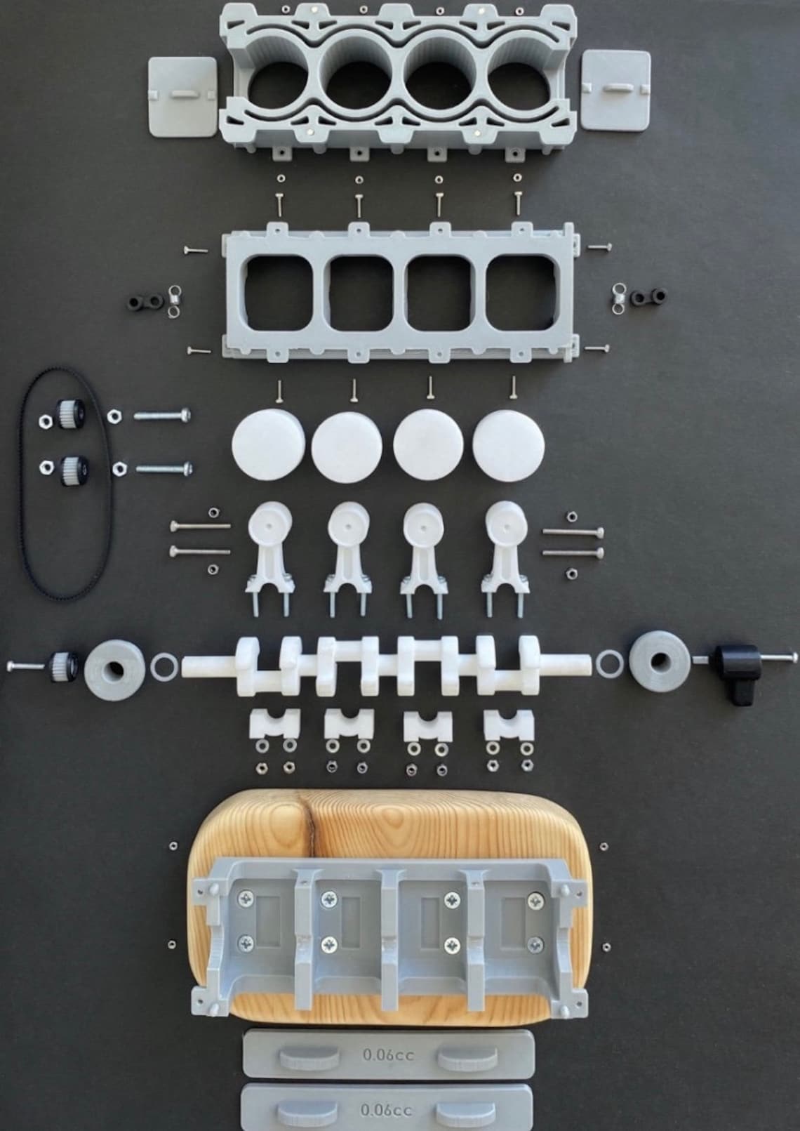 Download STL Files 3D Printed Inline 4 Cylinder Engine - Model Motor ...