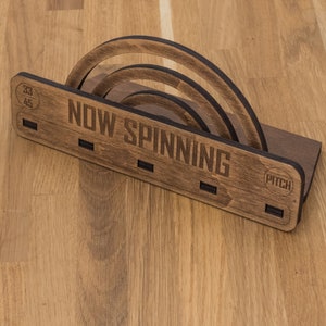 Wooden Vinyl Record Display: "now Spinning" Album Stand - Etsy