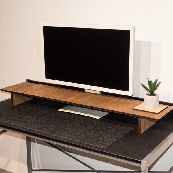 Wood Monitor Stand - Etsy