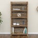 60" Tall Bookcase, Wood Bookshelves, Shelving Unit, Book Shelf "arabic ...