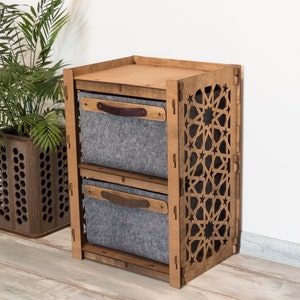 Nightstand Bedside Table Bedroom Furniture Bookshelf - Etsy