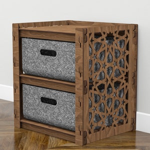 Wooden Nightstand, Small Bedside Table, Bedroom Stand With Felt Drawers ...