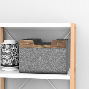 Unique Storage Bin, Felt Storage Basket, Felt Box, Hexagonica - Etsy