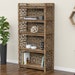 60" Tall Bookcase, Wood Bookshelves, Shelving Unit, Book Shelf "arabic ...