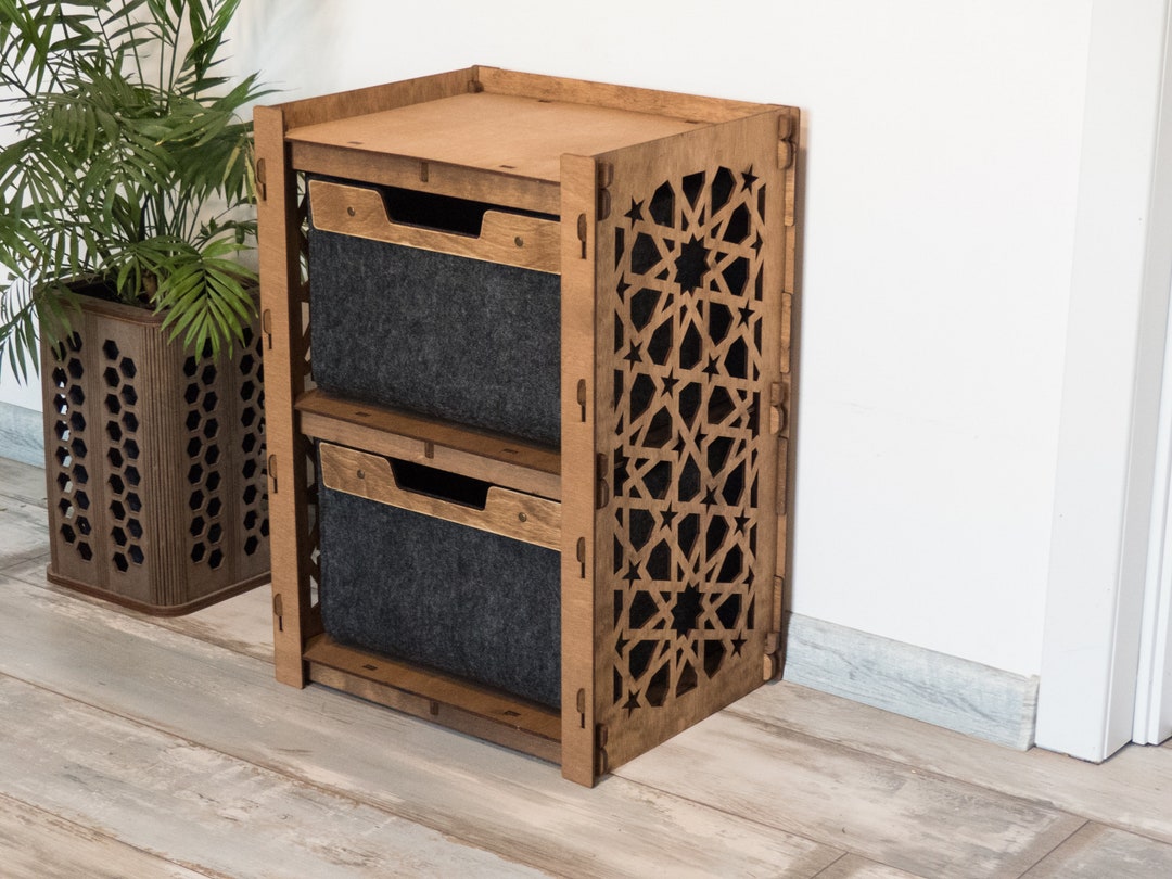 Nightstand Bedside Table Bedroom Furniture Bookshelf - Etsy