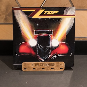 Wooden Vinyl Record Display: "now Spinning" Album Stand - Etsy