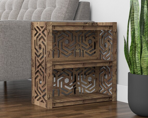 Bookcase Through End Tables