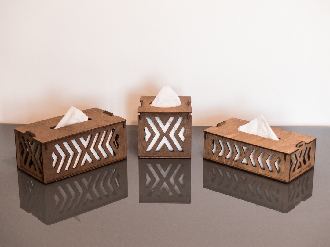 Wooden Tissue Box Cover Wood Tissue Box Home Decor Kitchen - Etsy