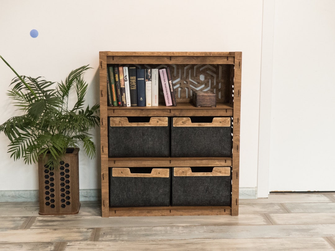 Unique Storage Bin Felt Storage Basket Felt Box Hexagonica - Etsy