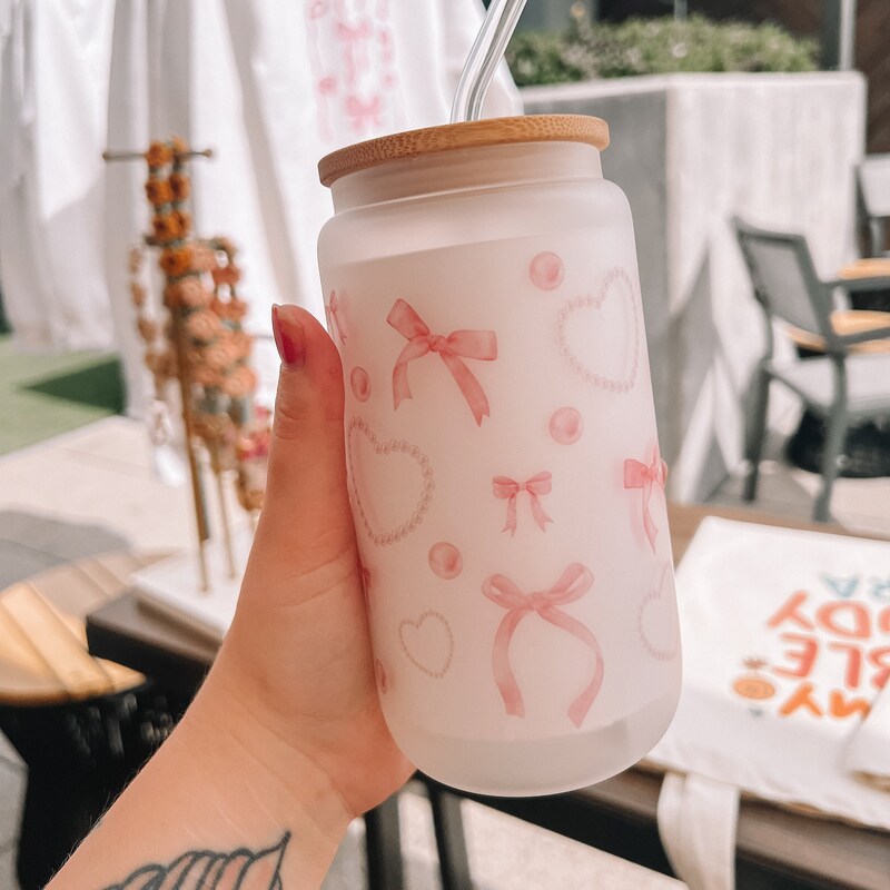 Pink Glass Cups - Etsy