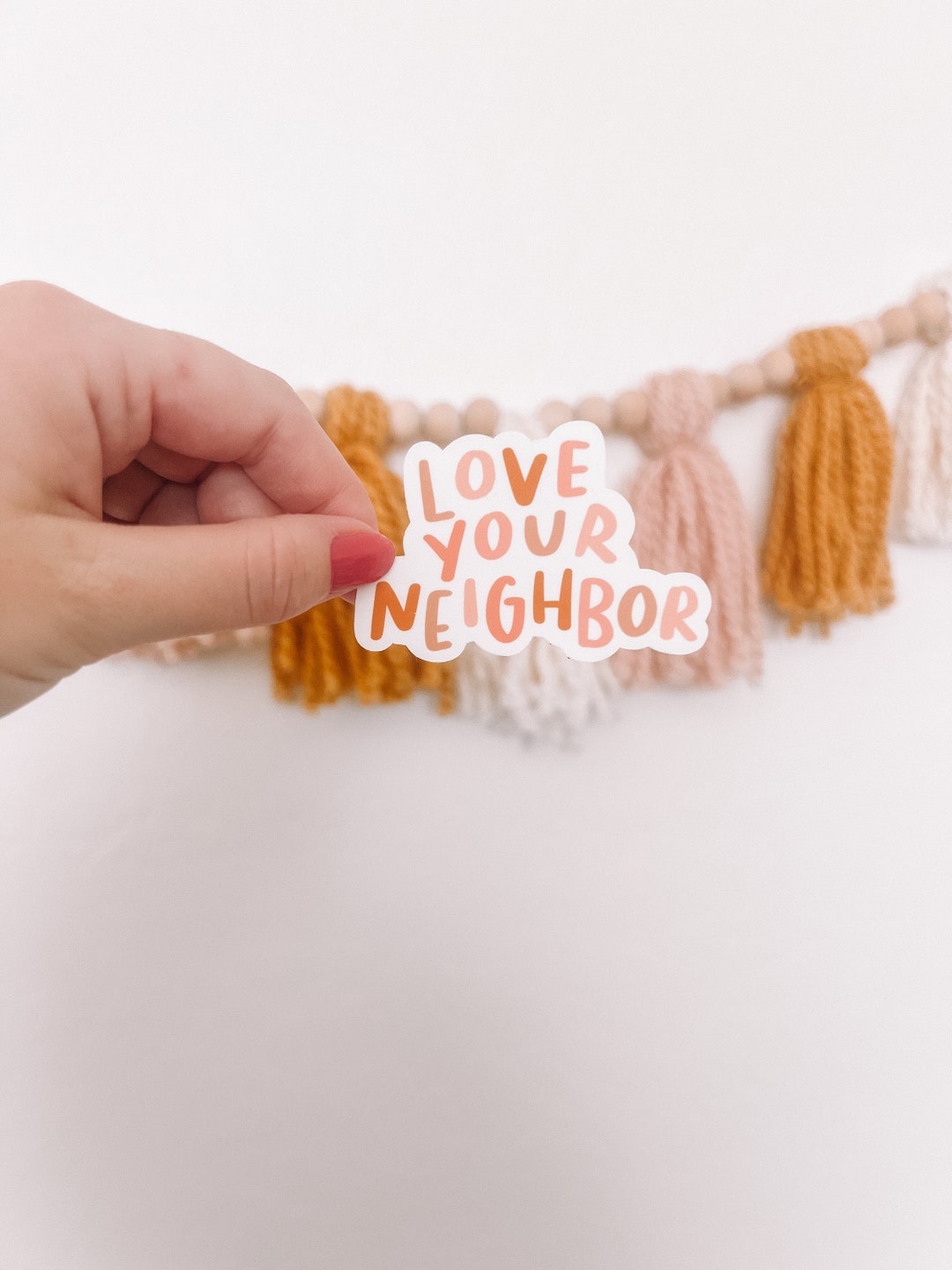 Love Your Neighbor Sticker/decal & Waterproof - Etsy