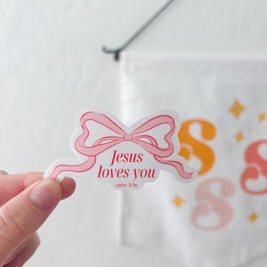 Jesus Loves You Sticker/christian Sticker/decal & Weatherproof ...