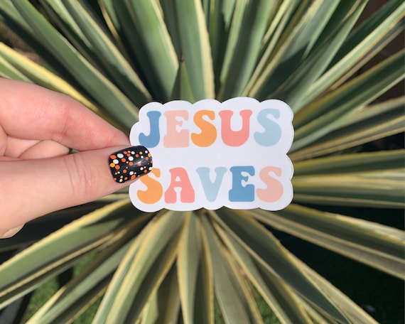 Jesus Saves Sticker/Decal & Waterproof | Etsy