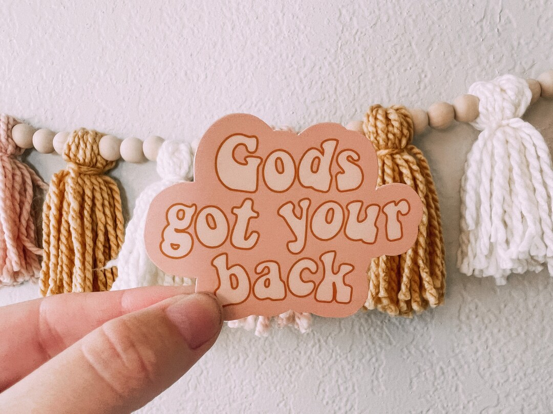 Gods Got Your Back Sticker/christian Decal/waterproof - Etsy