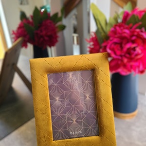 Riley Velvet Photo Frame 5" X 7" in Blue | Picture Frame in Home ...