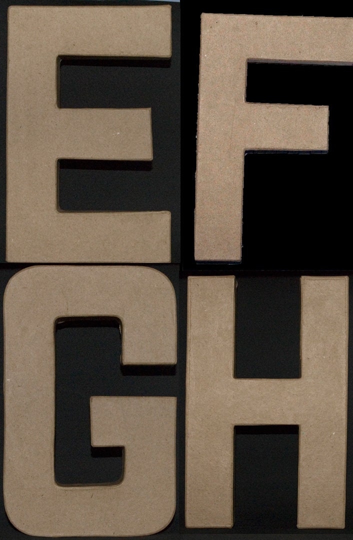 20cm Mache Letters Choose From Full Alphabet A-Z Craft Blank - Etsy